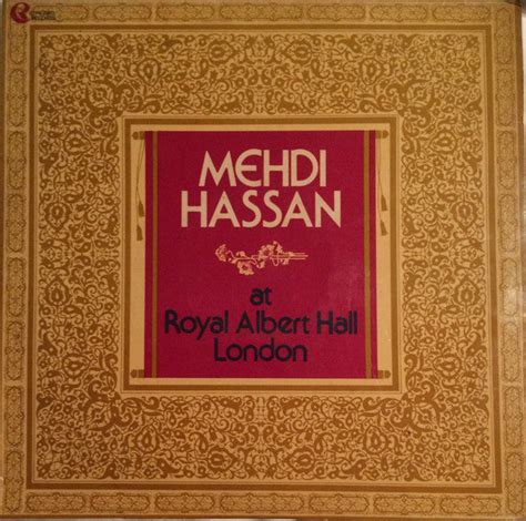 Buy Mehdi Hassan At Royal Albert Hall London Musiccircle Musiccircle