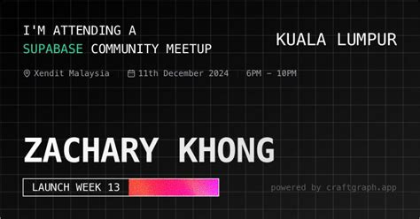 zach khong on linkedin join multipletwigs at supabase malaysia s