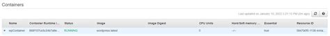 deployment of serverless containerized wordpress through aws fargate