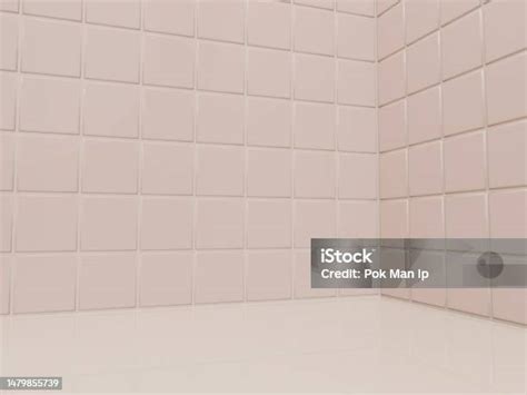 3d 렌더링 욕실 또는 주방 파스텔 타일 햇빛 배경 아래 세면도구 또는 주방용품 제품 디스플레이 디지털 생성 이미지에 대한 스톡