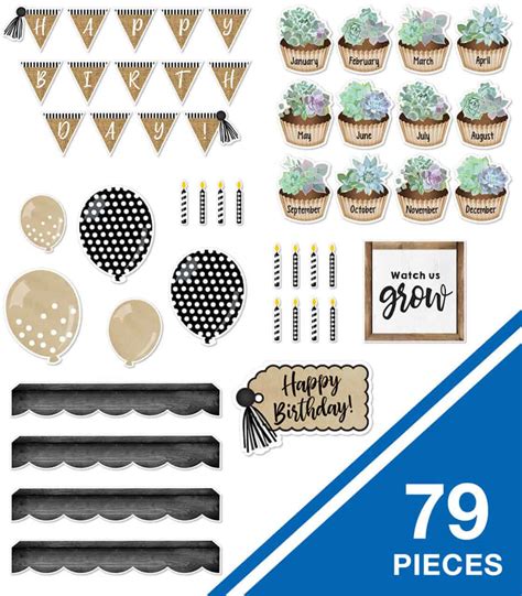 Simply Stylish Birthday Bulletin Board Setx Fd Class Décor