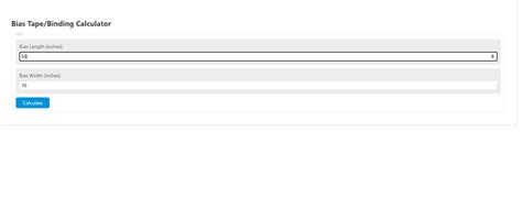Bias Tape Binding Calculator Calculator Academy