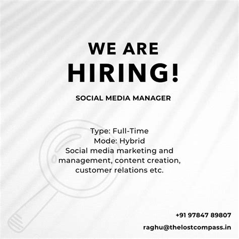 Raghuveer Jadon On Linkedin Hiring Socialmediamanager