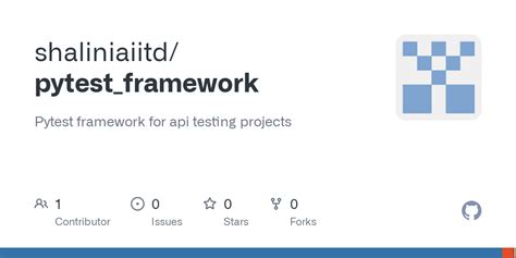 Github Shaliniaiitdpytestframework Pytest Framework For Api