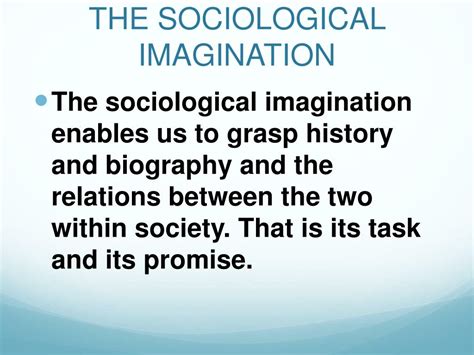 Ppt The Sociological Imagination Powerpoint Presentation Free