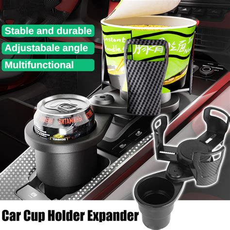 Car Cup Holder Expander Adapter 2 In 1 Multifunction Food And Drink