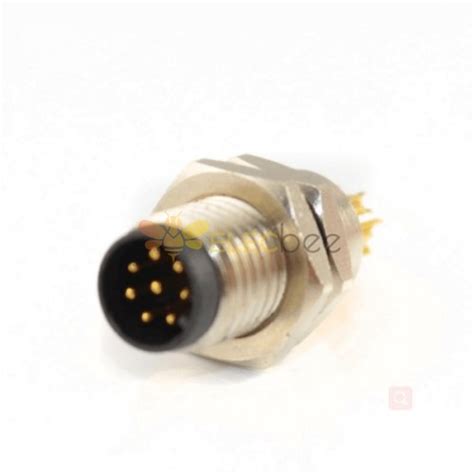 10pcs M8 Sensor Cable Conector A Codificación Montaje Frontal Circular