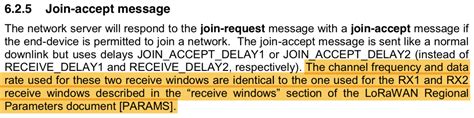 Spreading Factor Of Join Accept Message With Data Rate Offset