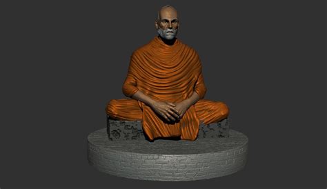 Sree Narayana Guru 3D Model 3D Printable CGTrader