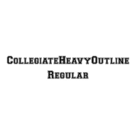 Collegiateheavyoutline Regular Font Free Fonts On Creazilla Creazilla