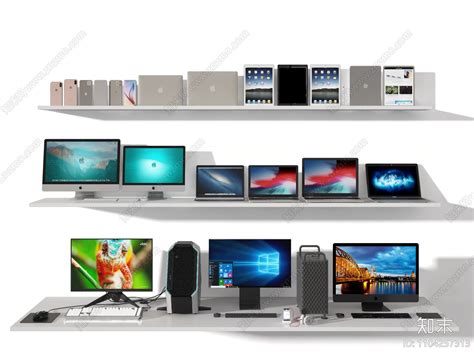 现代电脑3d模型下载【id 1104257313】 知末3d模型网