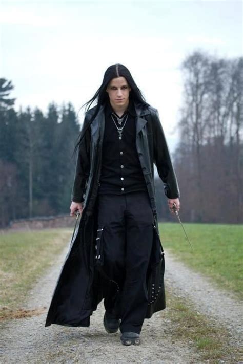 Sexy Goth Male Long Black Vamp Style Coat Definitely Need To Comeback