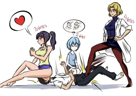 Ocigart Akagi Ritsuko Ayanami Rei Ikari Shinji Katsuragi Misato Neon Genesis Evangelion