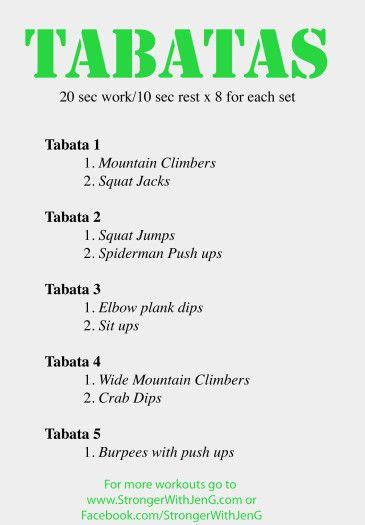 11 Tabata Workouts Ideas Tabata Workouts Tabata Hiit Workout