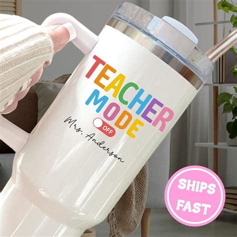 Personalized Teacher 40oz Tumbler Custom Teacher Tumbler Thank You