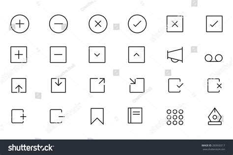web ui vector icons 4 stock vector royalty free 283930217 shutterstock