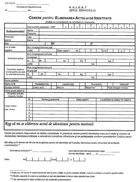 Cerere Eliberare Ci Pdf