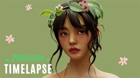 Female Character Modeling Zbrush Timelapse Youtube