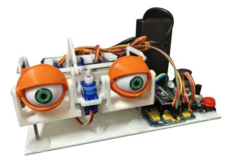 kit arduino diy animatronic eyes con servo sg90 y joystick cuotas sin interés