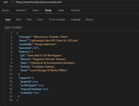 Offet Inside The Vscode Thunderclient Tab Issue 1075 Thunderclient