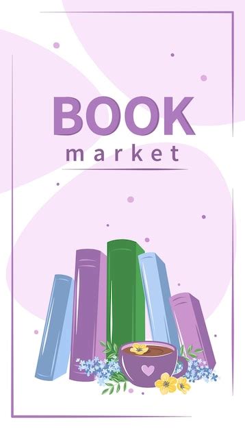 Premium Vector Book Market Layout Design For Bookstore Library Sale