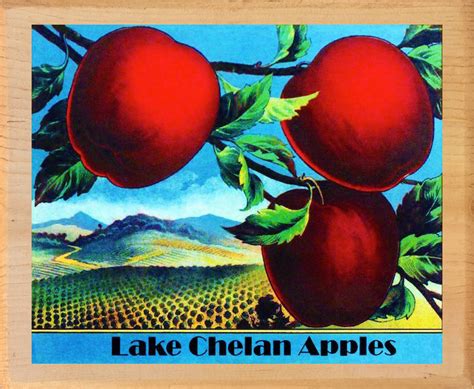 Lake Chelan Apples Vintage Apple Labels