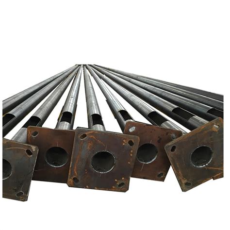 Lamp Post Solar Power Energy Galvanized Q235 Steel 8m Single Arm Or