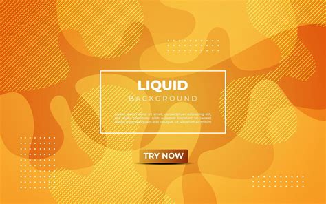 Minimal Orange Abstract Geometric Fluid Dynamic Shape Composition Liquid Wavy Background Eps10