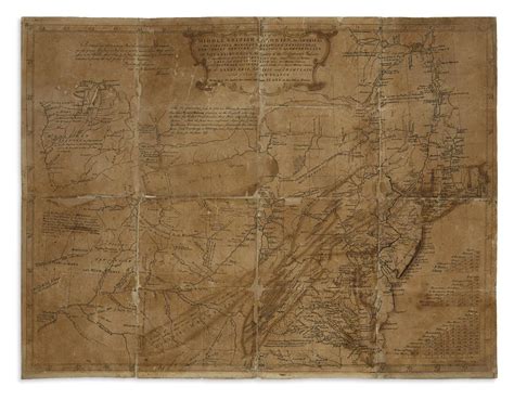 Lewis Evans A General Map Of The Middle British Colonies In America