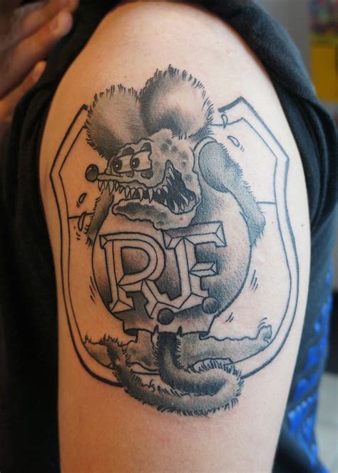 Rat Fink Tattoo By JetBlackNinja On DeviantArt Rat Tattoo Tattoos Skull Tattoo