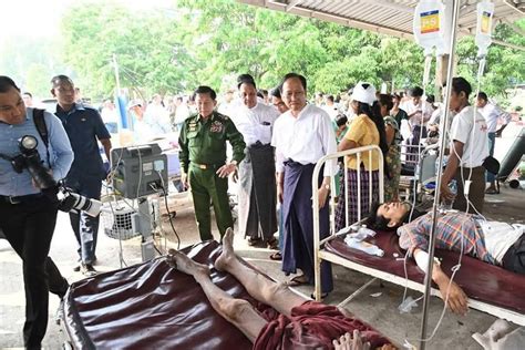 ငလျင်ကြောင့် နေပြည်တော်လေဆိပ်ရှိ လေကြောင်းထိမ်းအဆောက်အဦးပြိုကျသဖြင့