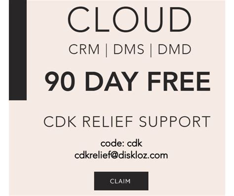 Cdk Dms Support 90 Days Free Crm