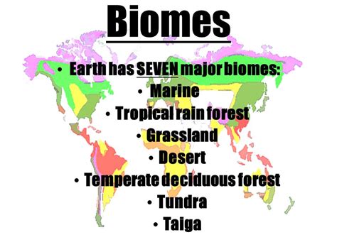 Seven Land Biomes