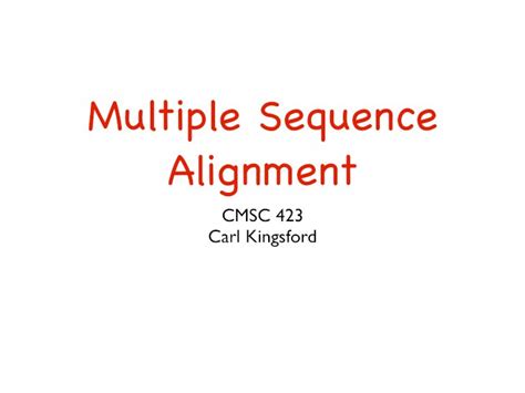 pdf multiple sequence alignmentckingsf bioinfo lectures msa pdf