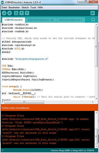 Solved Usbhostshield Arduino Mega Joystick Wrong Ide Version Programming Arduino Forum