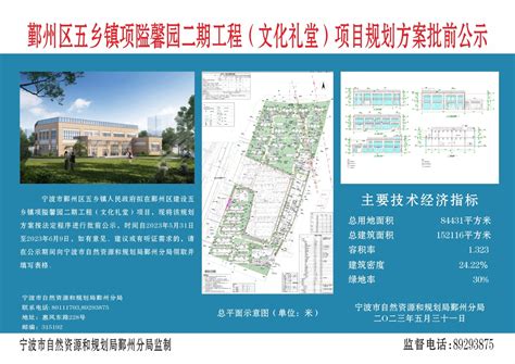 鄞州区五乡镇项隘馨园二期工程（文化礼堂）项目规划方案批前公示