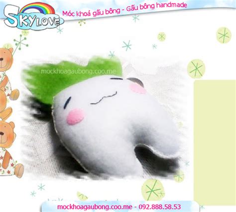 Skylove Móc khoá gấu bông Móc khoá vải nỉ móc khoá củ cải móc khoá handmade skylove