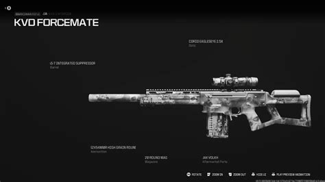 Best Mw3 Jak Volkh Loadouts With Kv Inhibitor And Kvd Enforcer And How