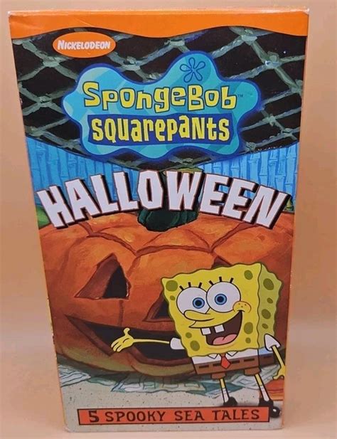 Spongebob Squarepants Halloween Vhs 2002 5 Spooky Sea Tales £1779