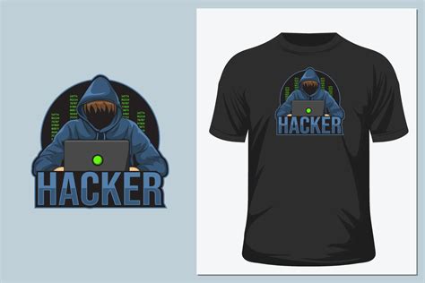 Hacker Vector Illustration T Shirt Vector Art At Vecteezy