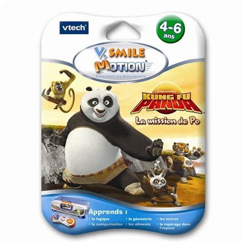 Console éducative VTECH Jeu V Smile Motion Kung Fu Panda Mixte A partir de ans