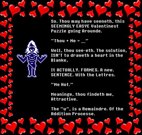 All The Undertale Deltarune Valentine Cards Lemmy World