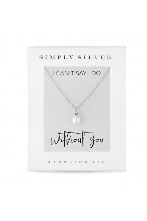 Jewellery Simply Silver Sterling Silver 925 With Freshwater Pearl