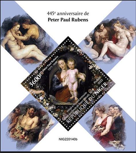 Souvenir Sheet 445th Birth Anniversary Of Peter Paul Rubens Niger