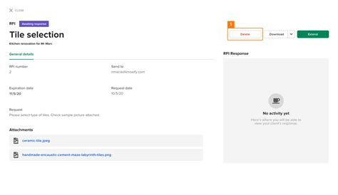 How To Delete An RFI Knowify