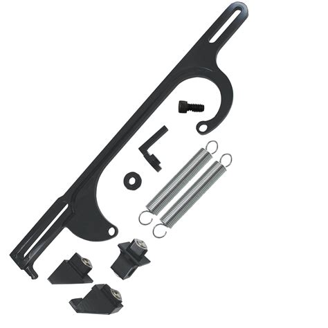 Throttle Bracket Holley 4150 4160 Black Aluminum Fast Lane Automotive