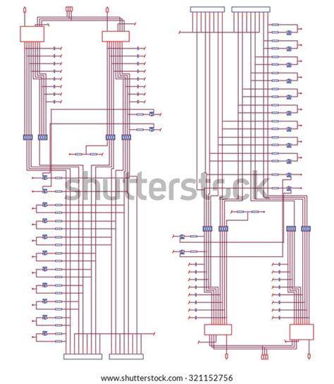 Schematic Diagram Stock Vector Royalty Free Shutterstock
