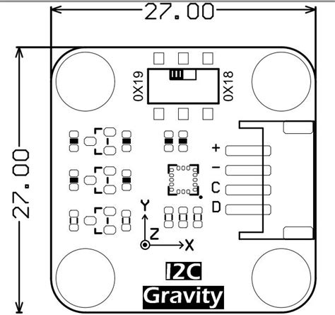 Gravity I2c Lis331hh Triple Axis Accelerometer Sensor Wiki Dfrobot