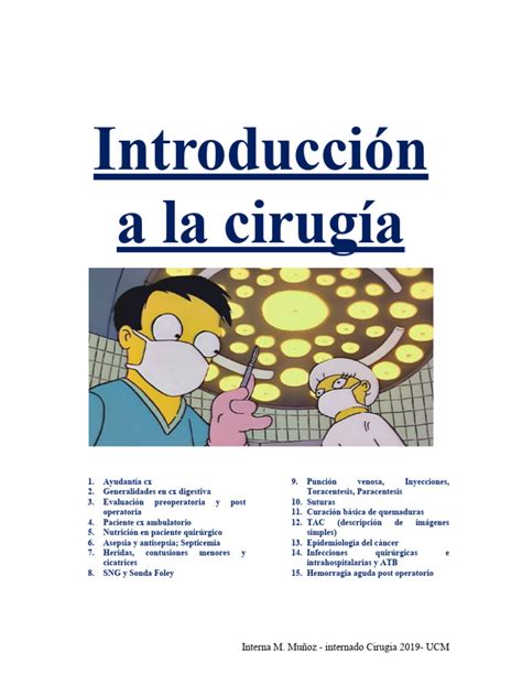 Introducción A La Cirugía Pdf Especialidades Medicas Medicina Clinica
