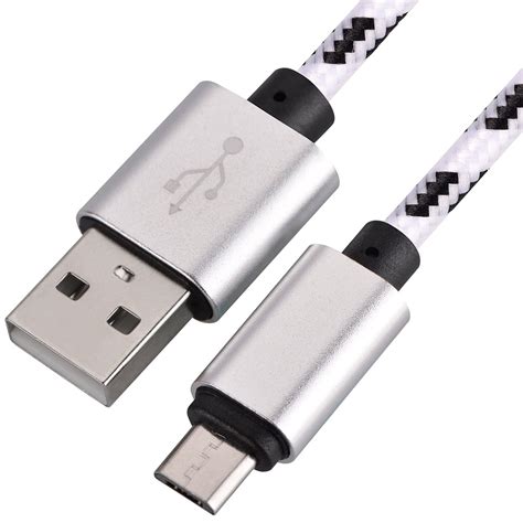 Micro Usb Cable Freedomtech Ft Android Charger Nylon Braided Cable Durable Fast Phone Charger
